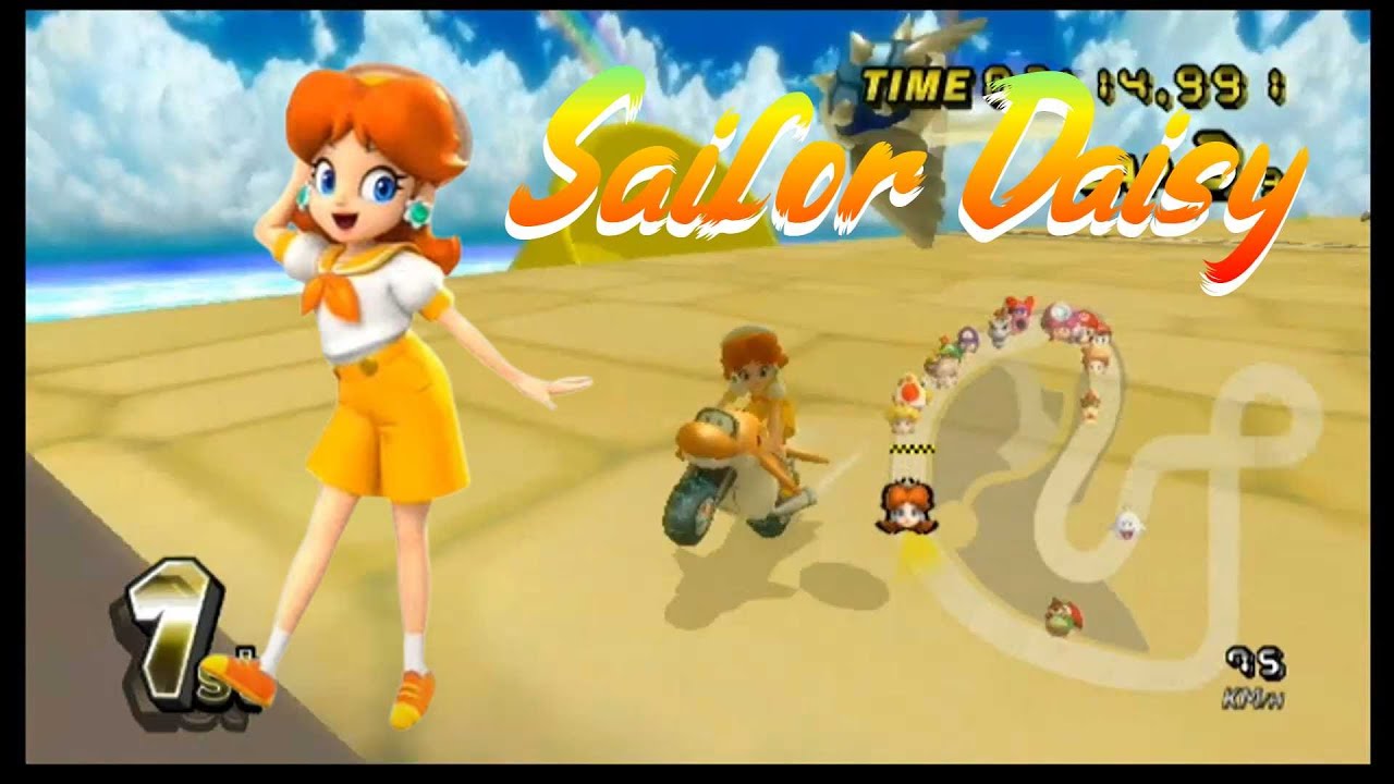 SAILOR DAISY in MKWii (Mario Kart Tour) - Mod Request - YouTube