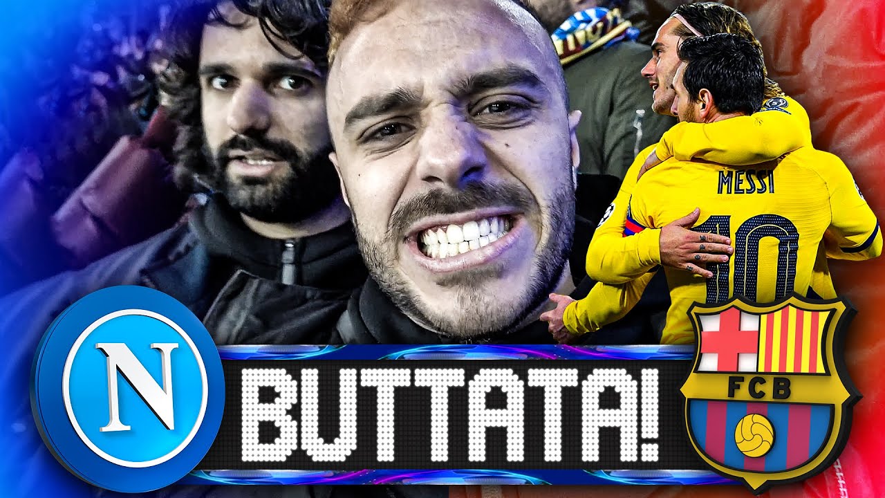 BUTTATA!!! NAPOLI 1-1 BARCELLONA | LIVE REACTION SAN PAOLO NAPOLETANI ...