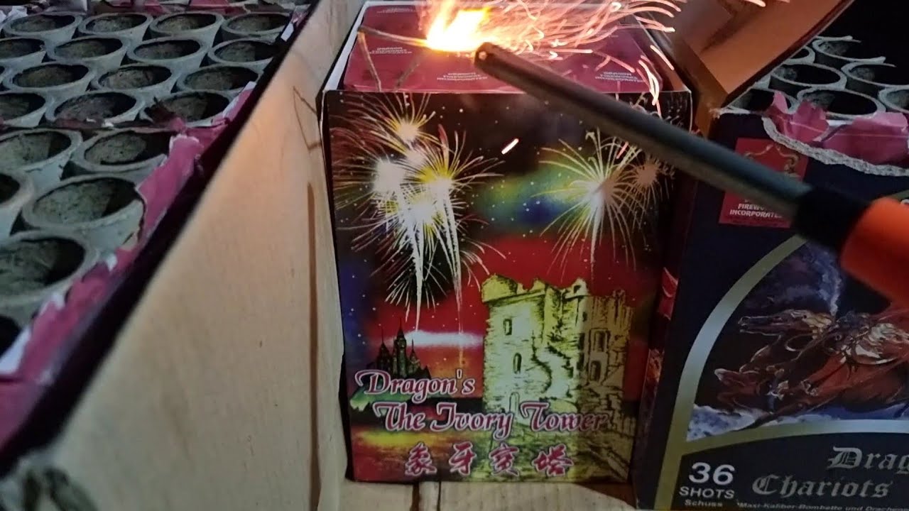 16 shots Dragon's The Ivory Tower by Dragon Fireworks || Philippines ...
