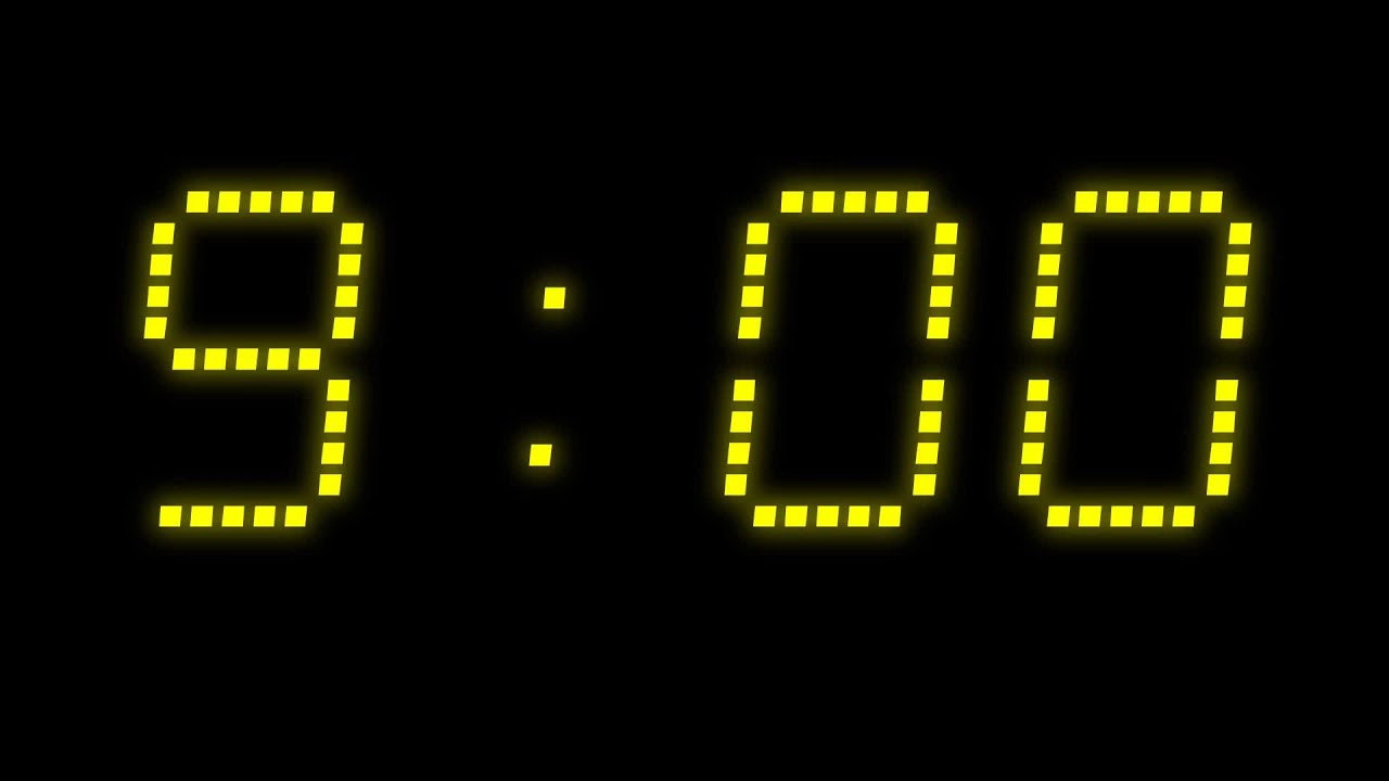 9 minutes Yellow Glow Countdown | Silent LED Timer - YouTube