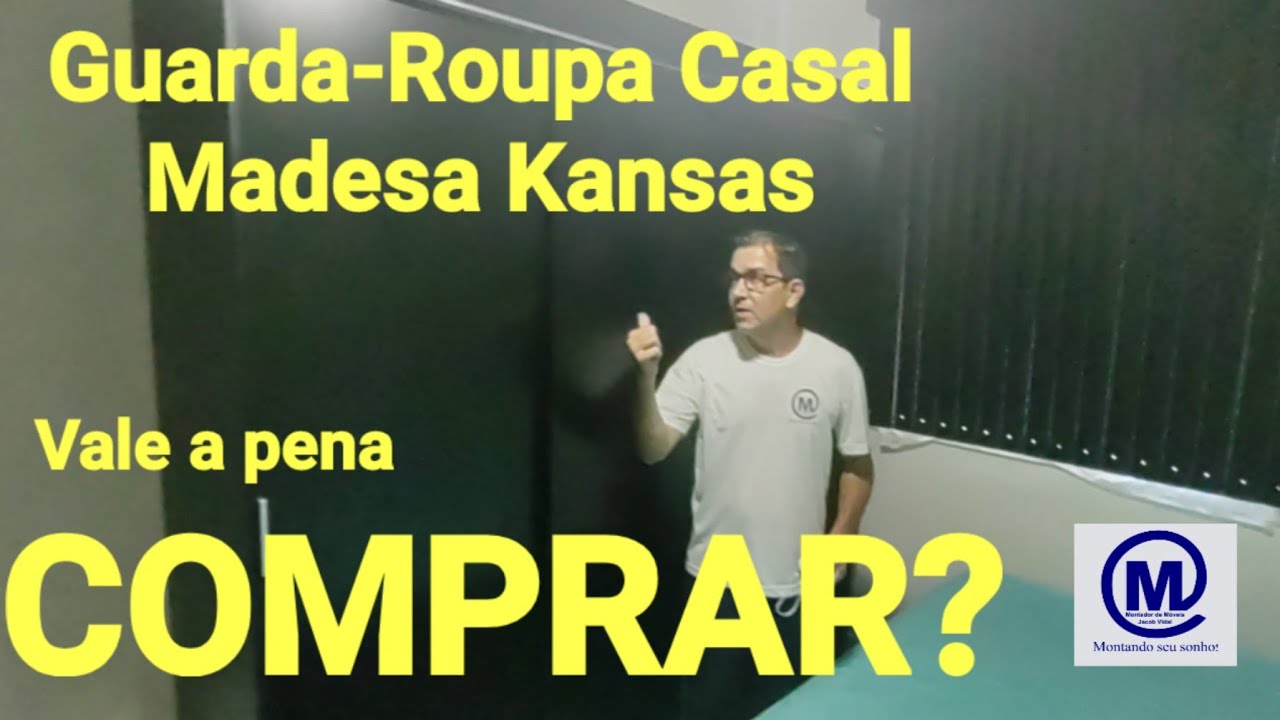 Avaliação do Guarda-Roupa Casal Madesa Kansas3 Portas de Correr 3 ...