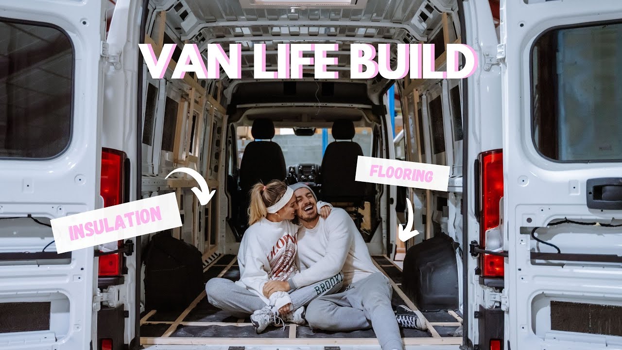 VAN LIFE BUILD Ep 3 - Insulating our van and installing the laminate ...