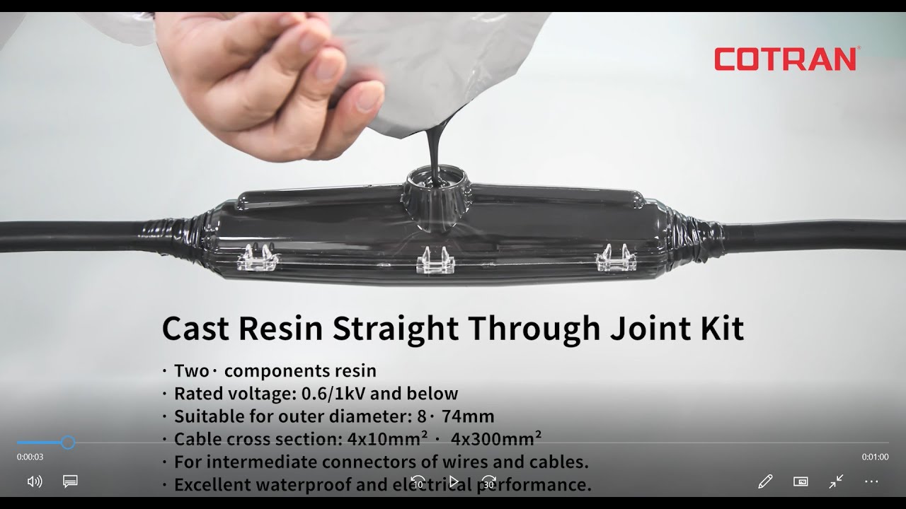 COTRAN Cast Resin Straight Through Joint Kit - YouTube