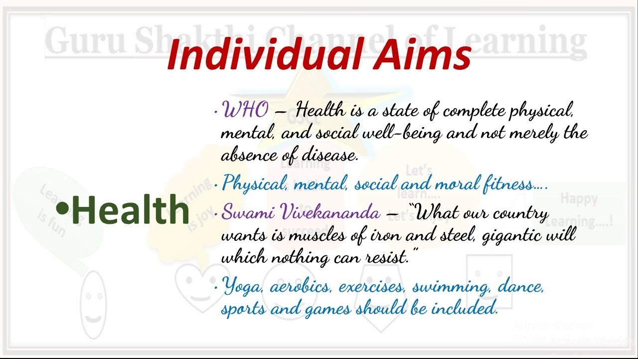 Individual aims of Education - YouTube
