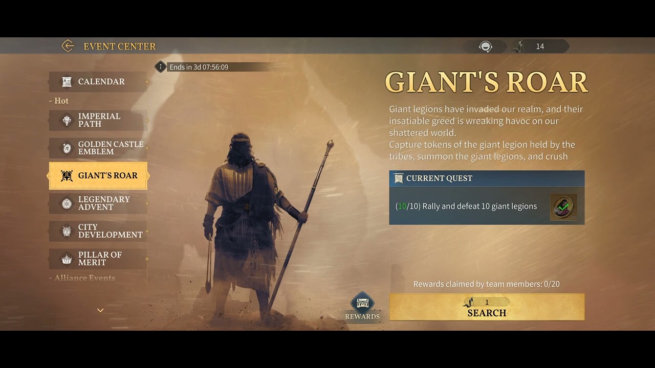 Age of Empires Mobile - Giant Roar Guide - Free Legendary Hero - YouTube