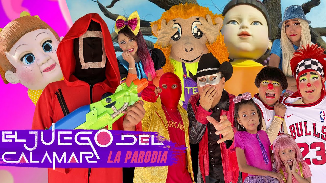 El Juego del Calamar Parodia Ramito y Gordito Franchesca y sus Amigos ...
