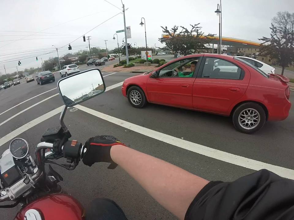 Acting goofy on the motorcycle - YouTube