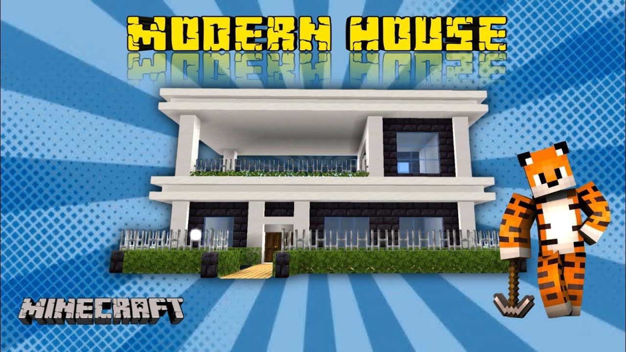 Modern Minecraft House with Unique Design - YouTube
