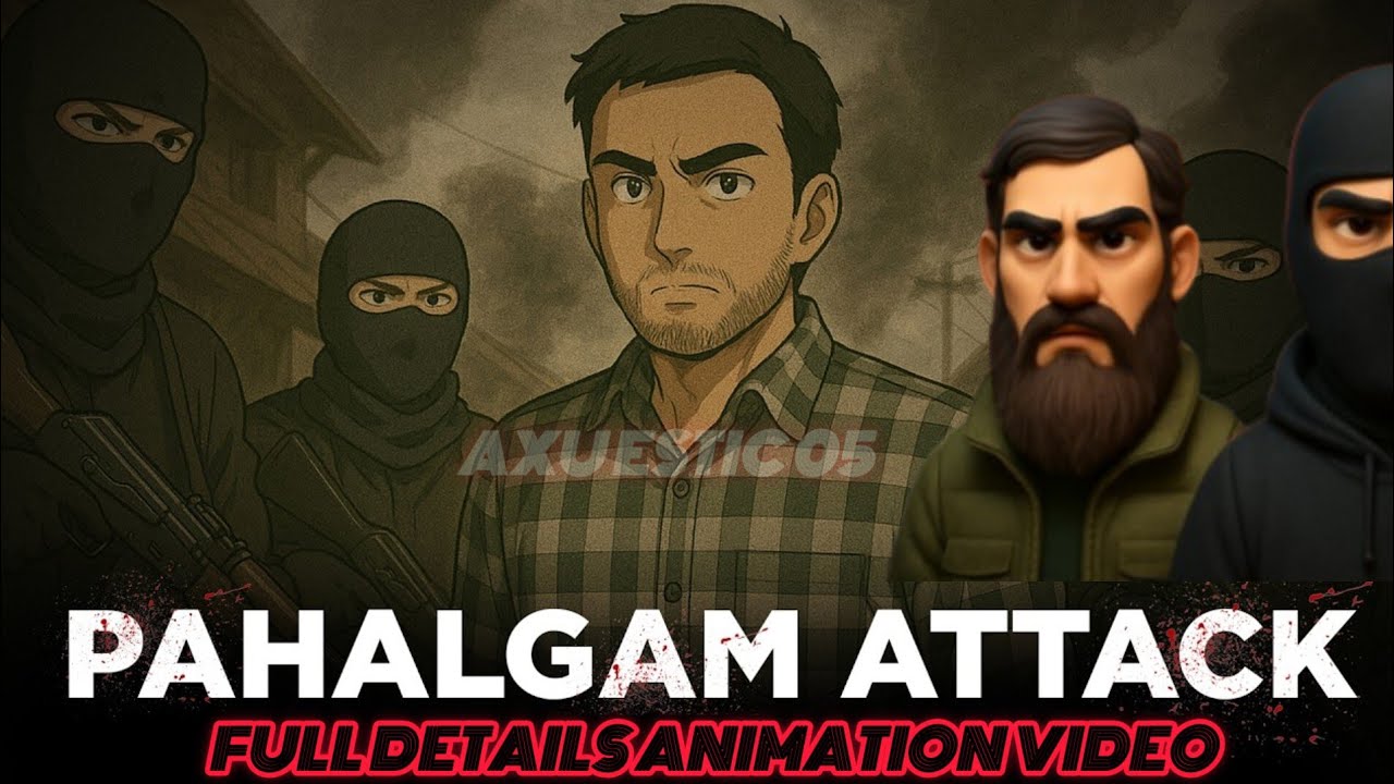 Jammu Kashmir terrorist attack : palgam attack animated video| ai - YouTube