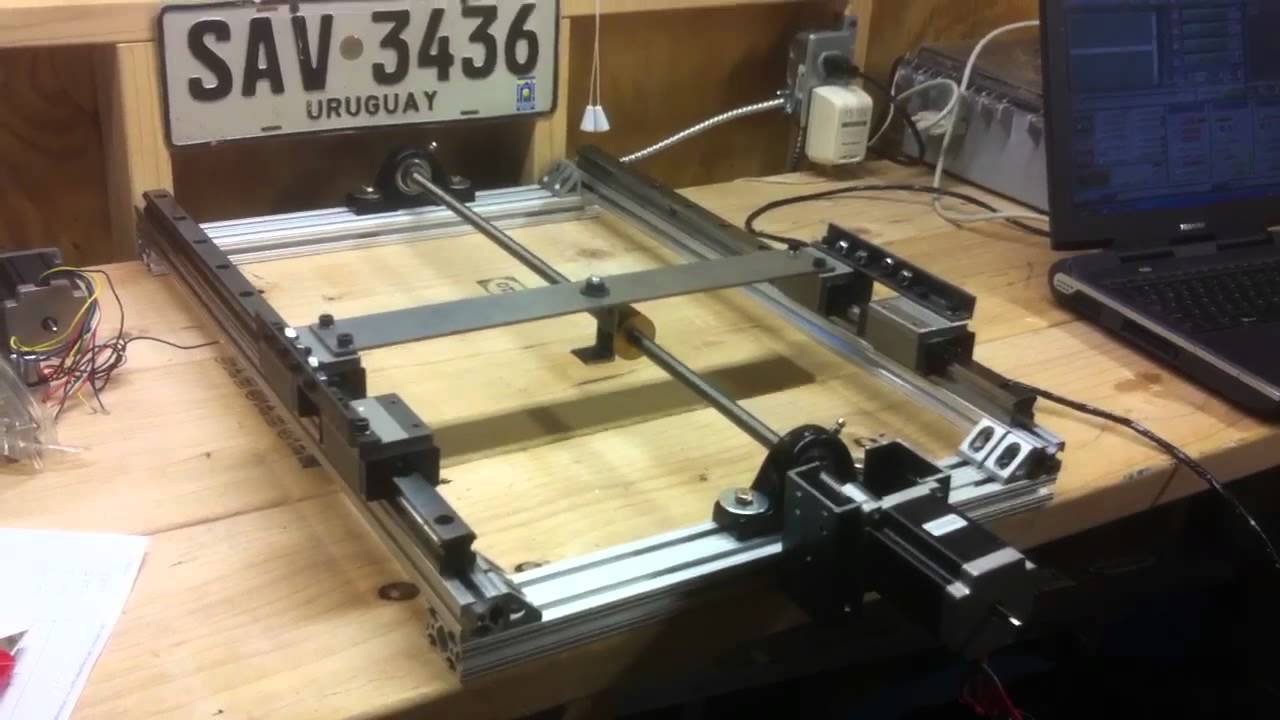 CNC y axis assembly - YouTube