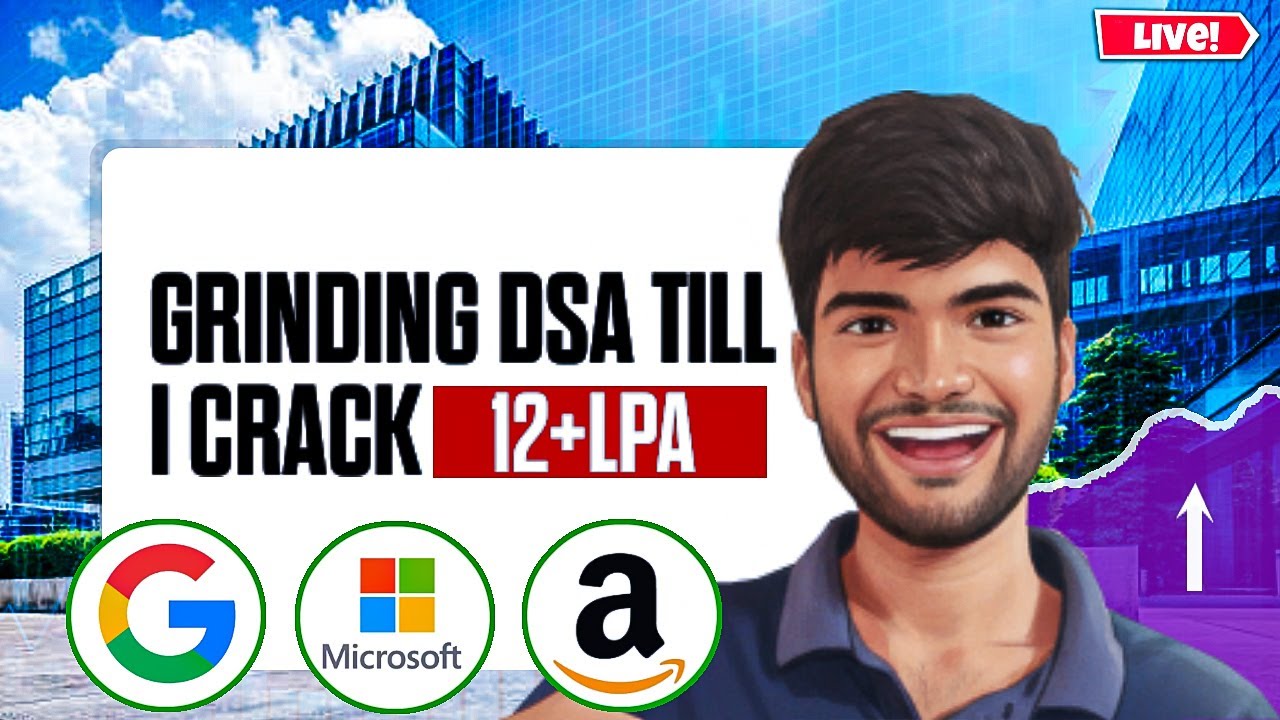 Grinding DSA till 12+ LPA | Live DSA Practice | Connect & Code Together - YouTube