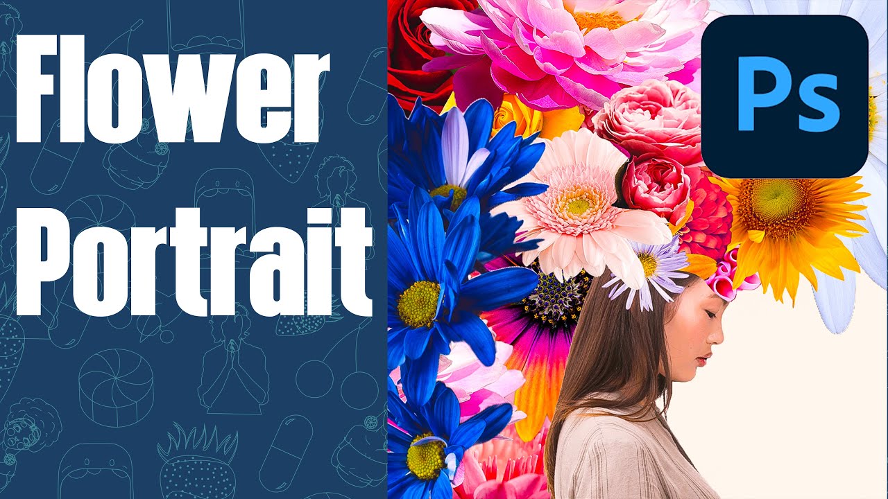 Flower Portrait | Photoshop Tutorial - YouTube
