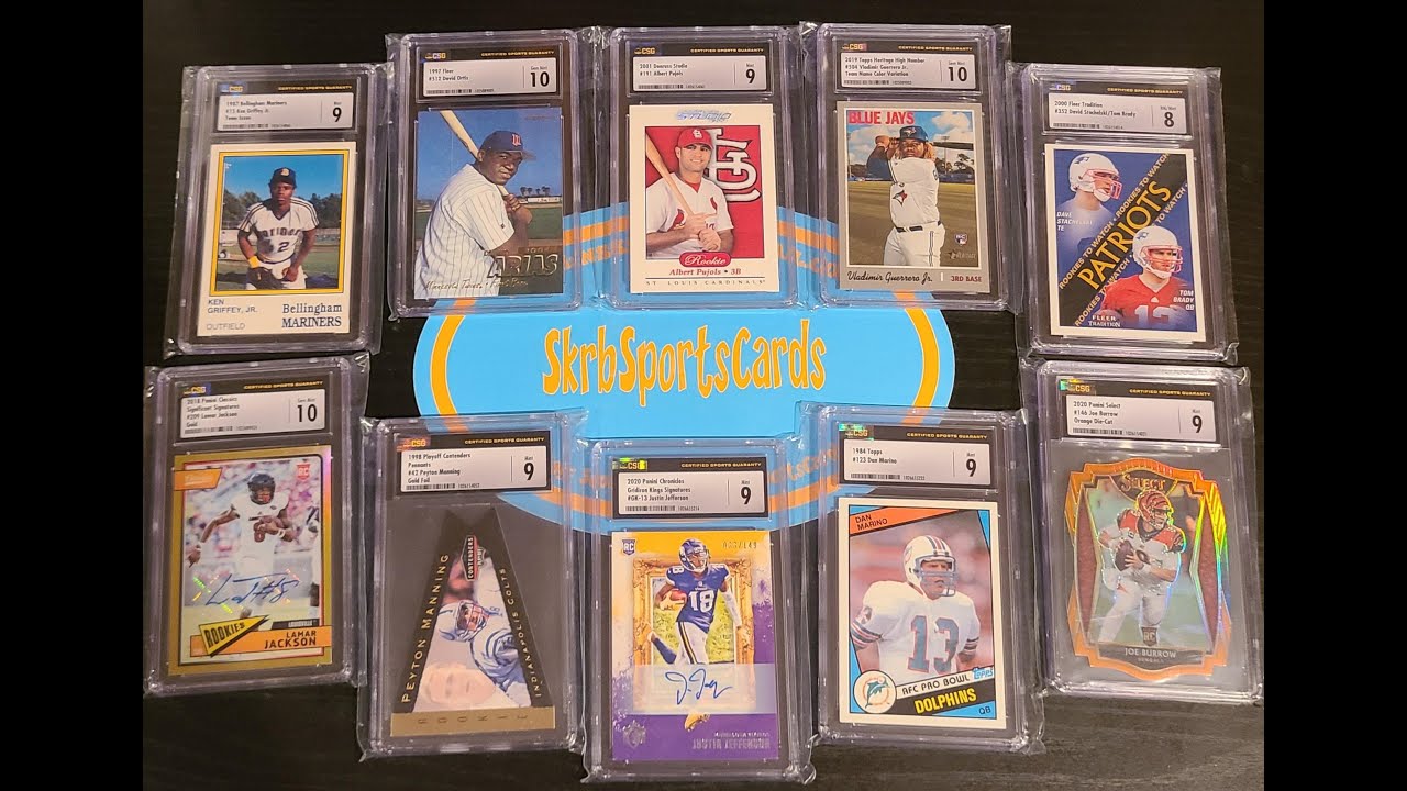 CSG Sports Card Graded/Grading Reveal + Green to Black Flip Re-Slab ...