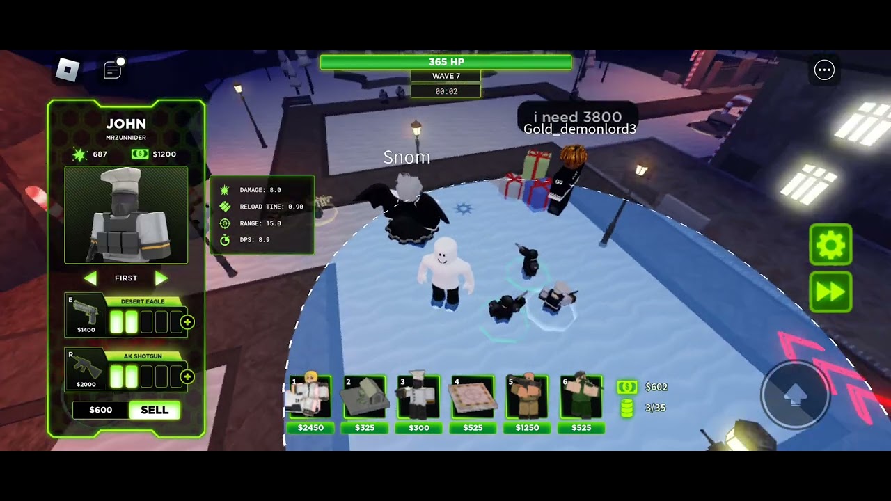 tôi đã chiến thắng event Christmas trong Tower Defense nhưng vẫn không ...