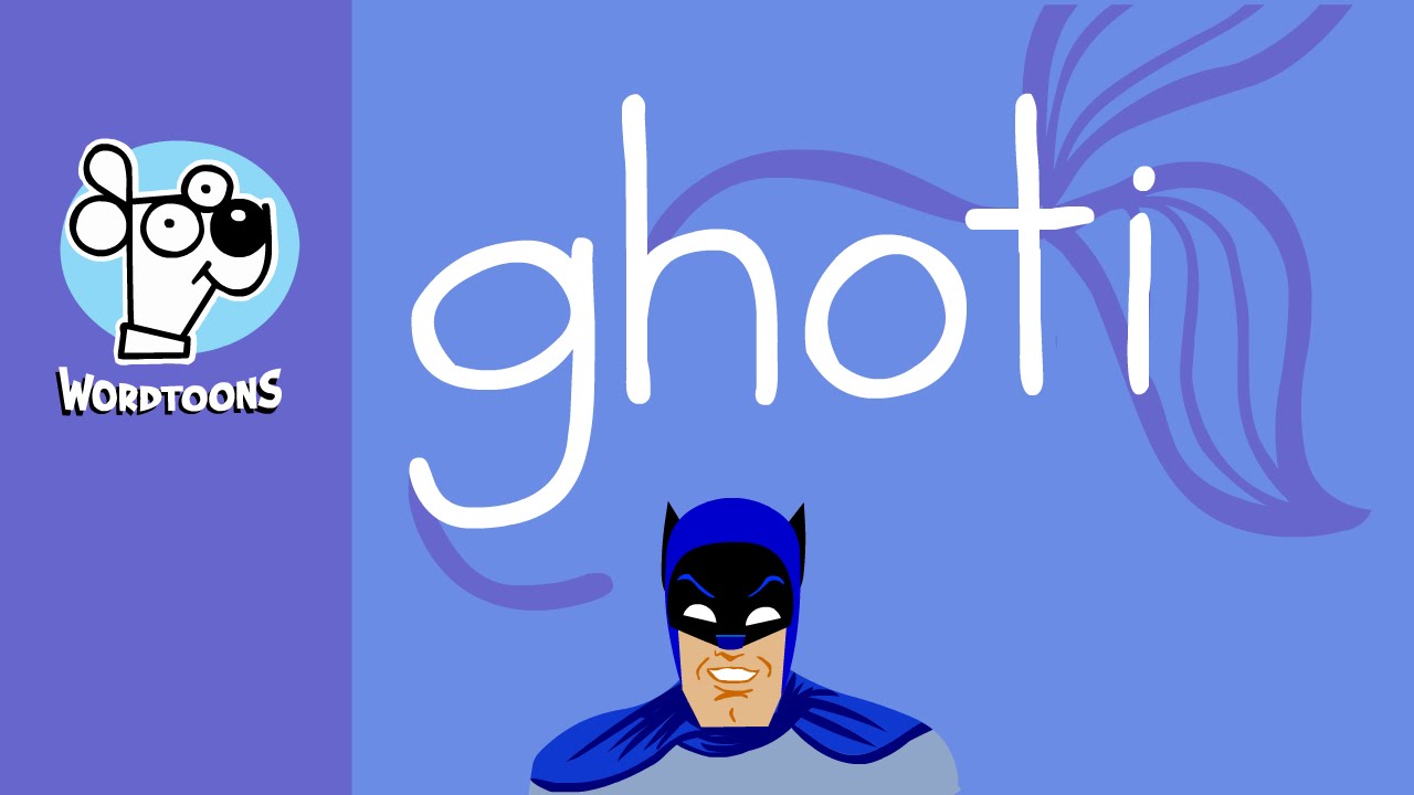 Draw the word Ghoti Into a Fish - Because Batman says It's Pronounced ...