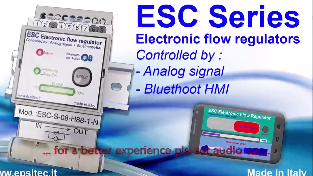ESC SERIES ELECTRONIC FLOW REGULATORS - YouTube