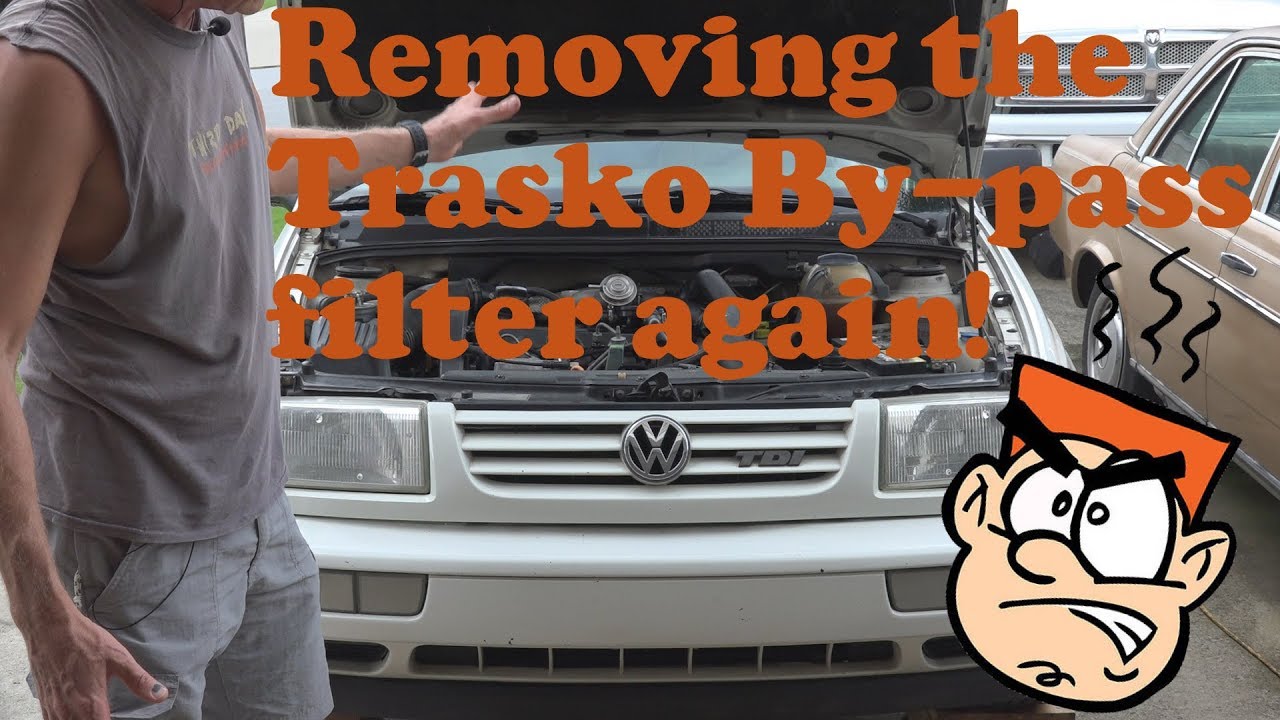 Removing the Trasko bypass oil filter again and install Amsoil Series ...