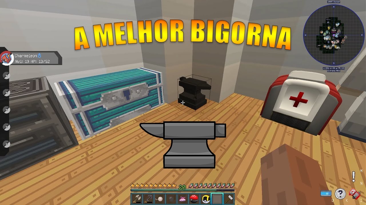COMO FAZER A BIGORNA PARA FAZER POKEBALLS NO MINECRAFT PIXELMON - EP 6 ...