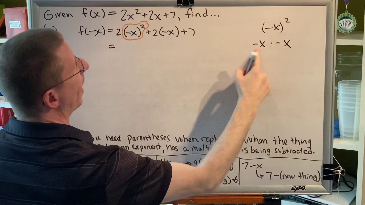 Finding the Value of (Evaluating) a Function (Part 1) - YouTube