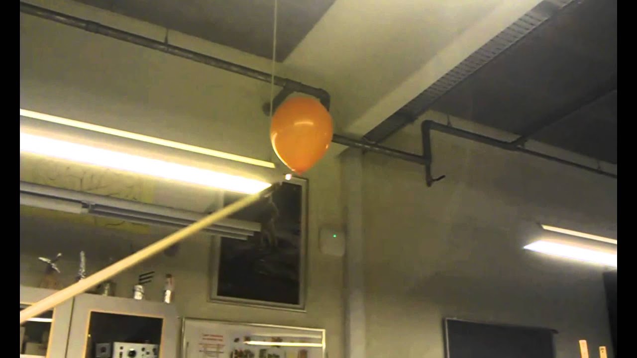 Gas balloon explosion - YouTube