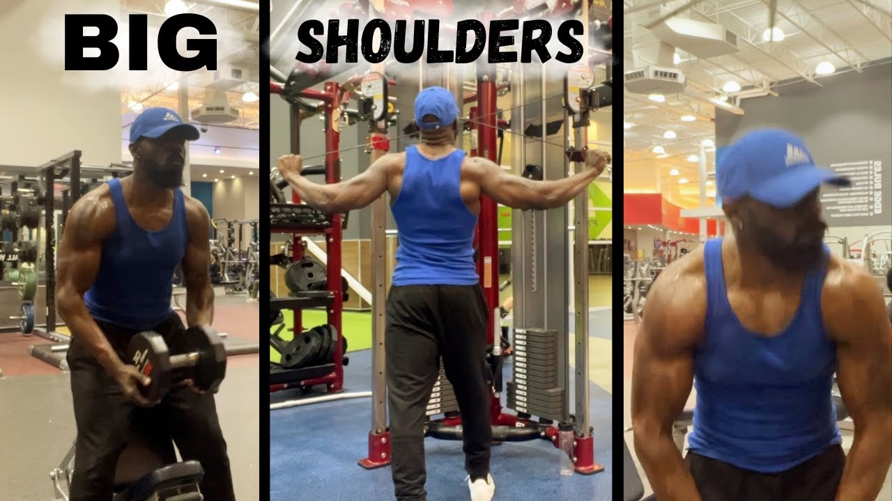 BIG SHOULDERS- BEST EXERCISES FOR SHOULDERS - YouTube