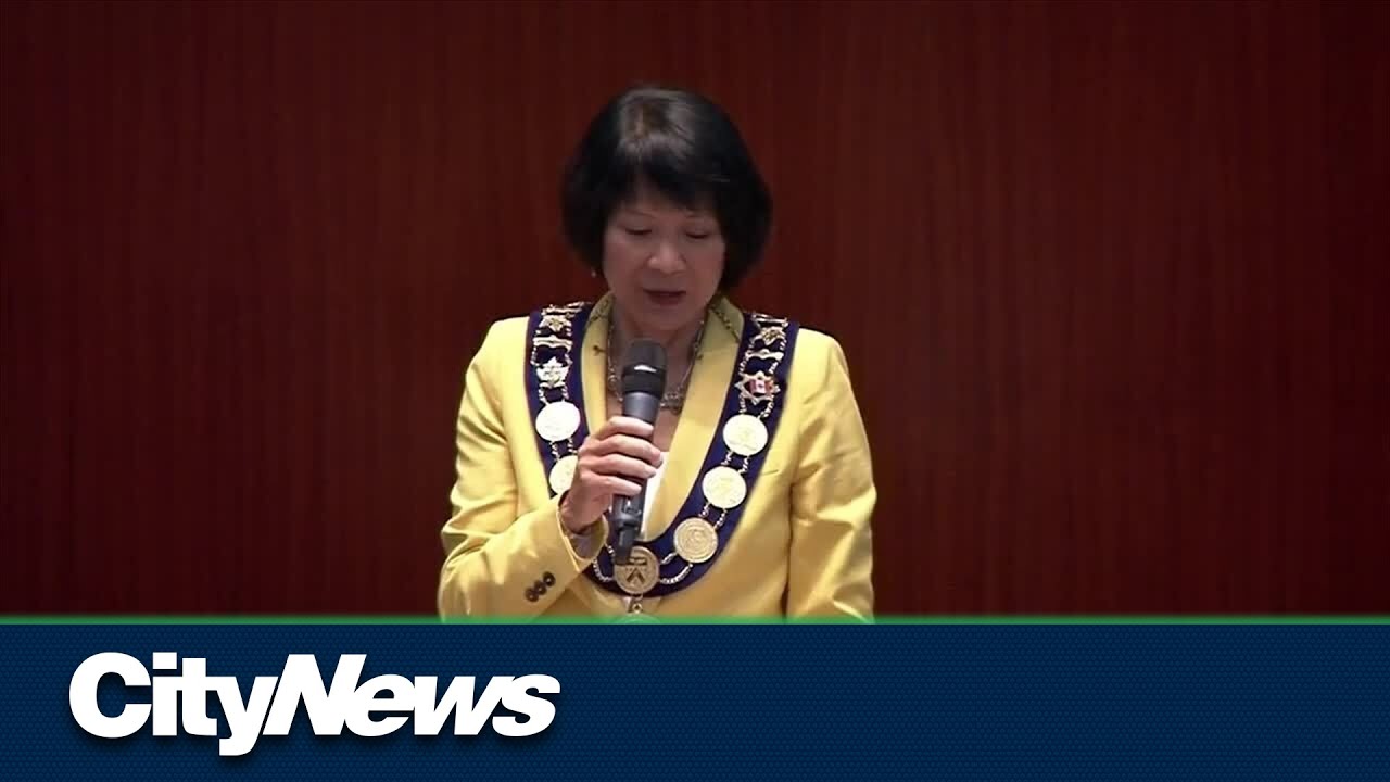 WATCH: Chow delivers first speech as Toronto mayor - YouTube