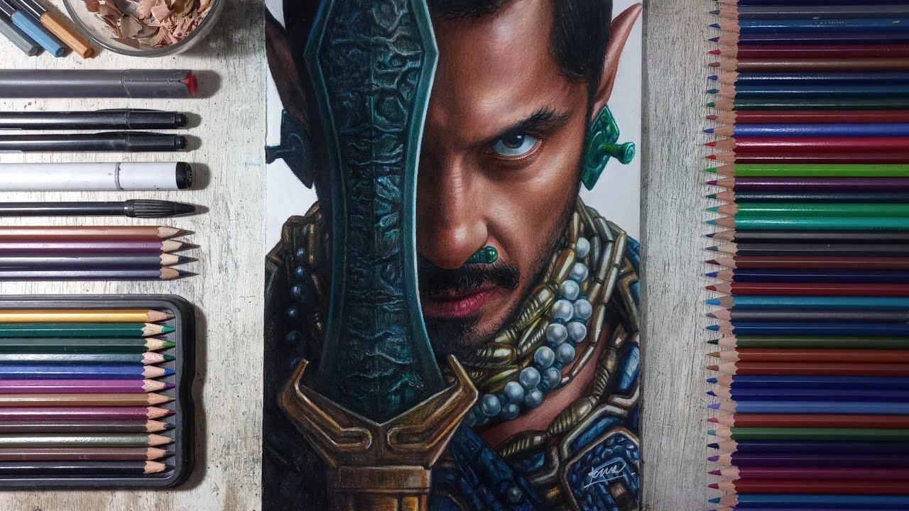 Drawing Namor (Black Panther: Wakanda Forever) | Fame Art - YouTube