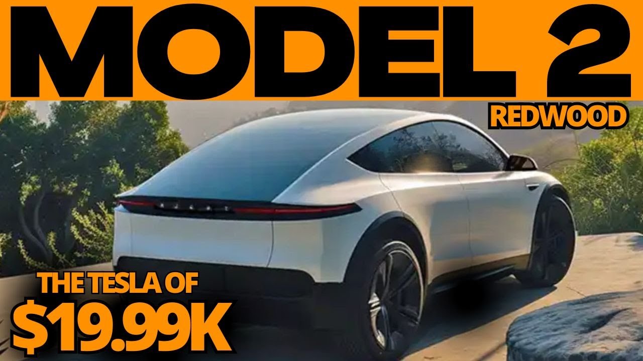 TESLA Model 2 REDWOOD! Elon Musk Talks About Tesla Model, New Battery ...