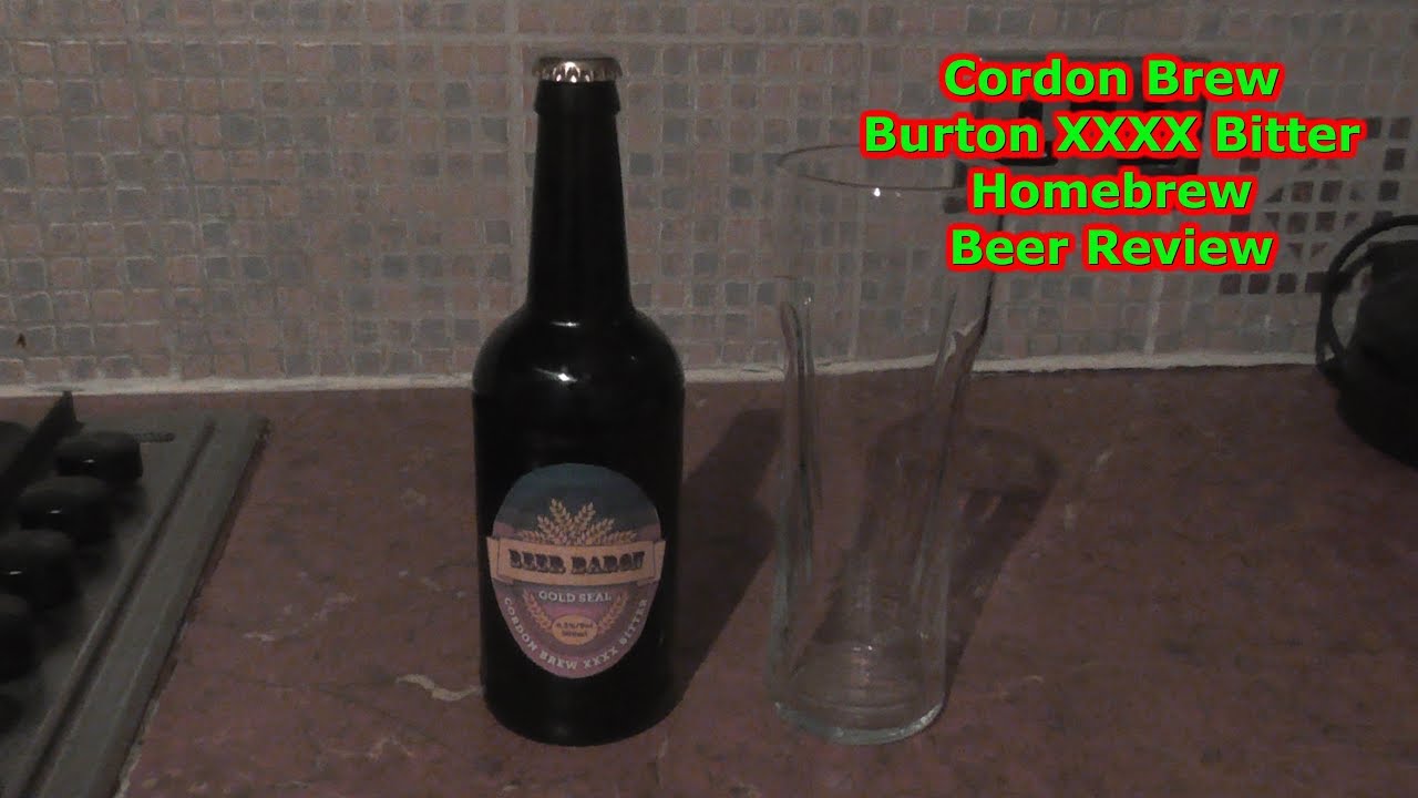 Cordon Brew Burton XXXX Bitter 1 Month Tasting Day #44 Home Brew Beer ...