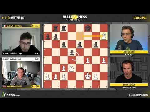Magnus Carlsen VS Alireza Firouzja Bullet Chess Championship 2023 - YouTube