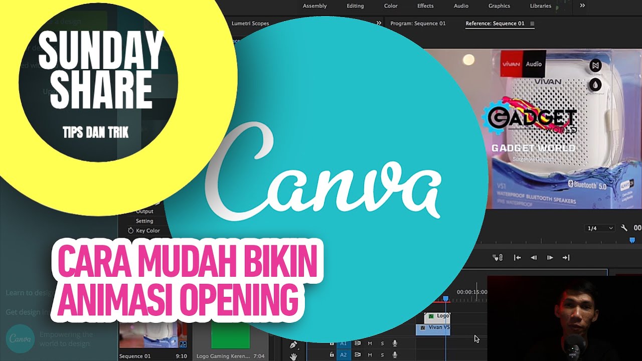 Aplikasi desain CANVA buat opening logo - YouTube
