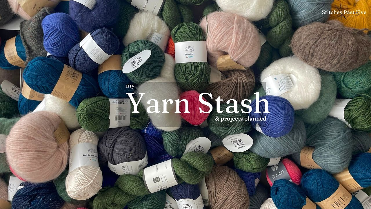 Yarn Stash Tour + What I'm Knitting Next | Stash Projects & Plans - YouTube