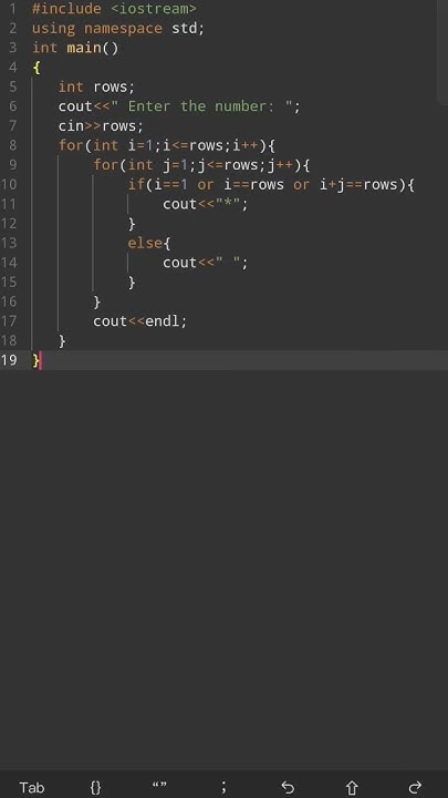 Z shape pattern in c++ #cpp #tech #viral #shorts #coding #programming #codinglife - YouTube