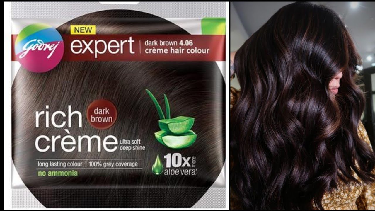 Godrej Expert Rich Crème Hair Color Review+Demo | Shade no 4.06 dark ...