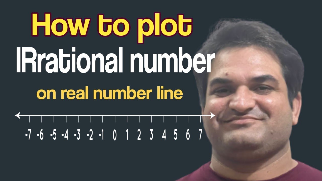 How to draw / write/ plot IRRational number on real number line ...