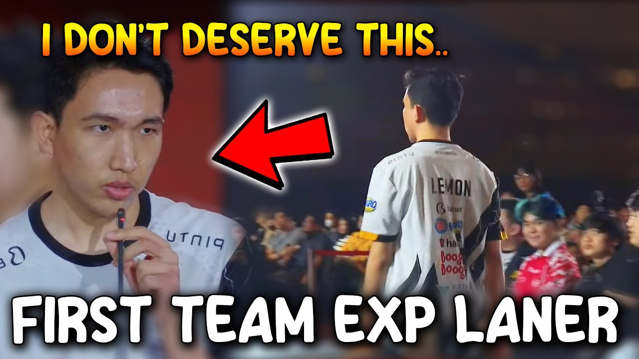 RRQ LEMON's SPEECH AFTER WINNING THE FIRST TEAM EXP LANER...😮 - YouTube