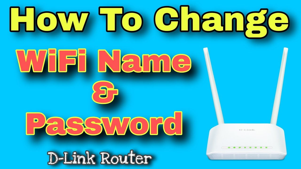 How To Change WiFi Password Dlink Router In Hindi | Change Wireless ...