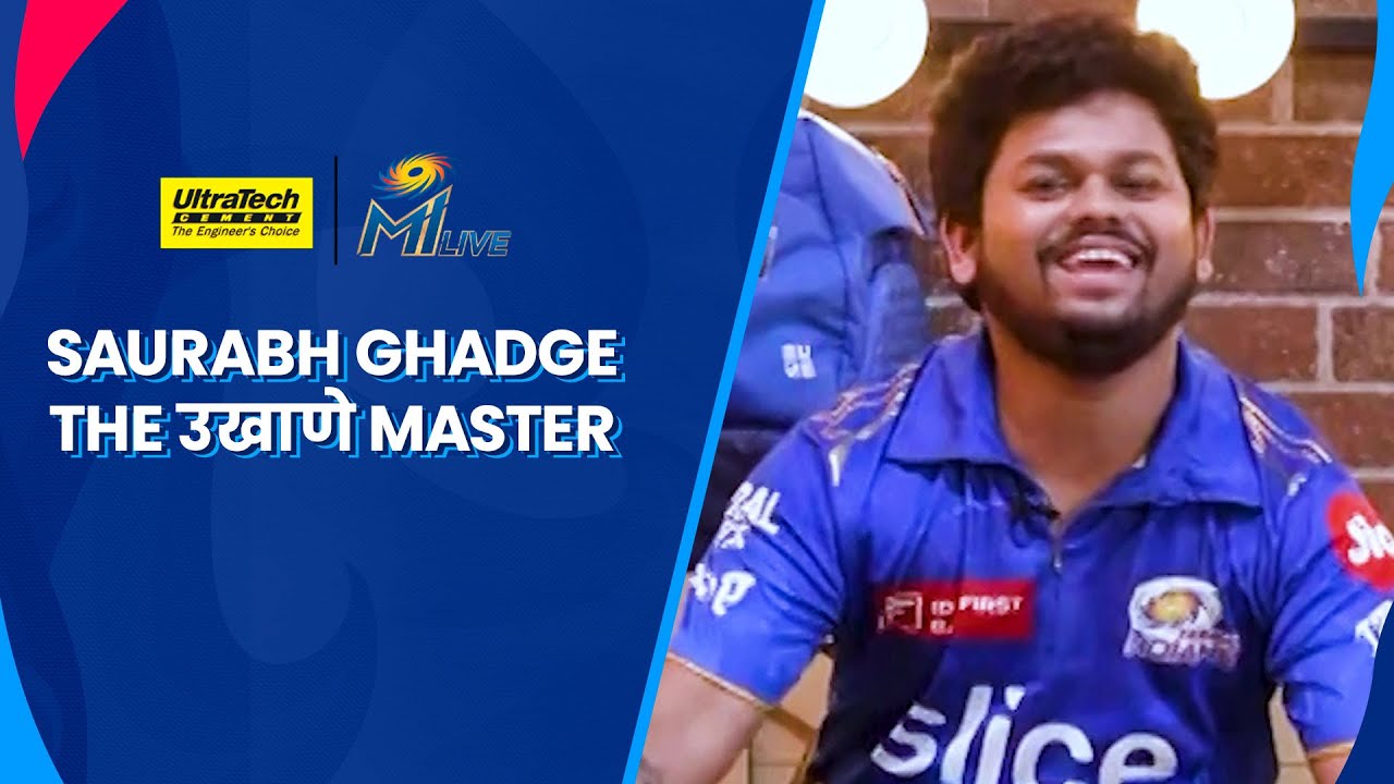 Saurabh Ghadge is a Ukhane Master | Mumbai Indians - YouTube