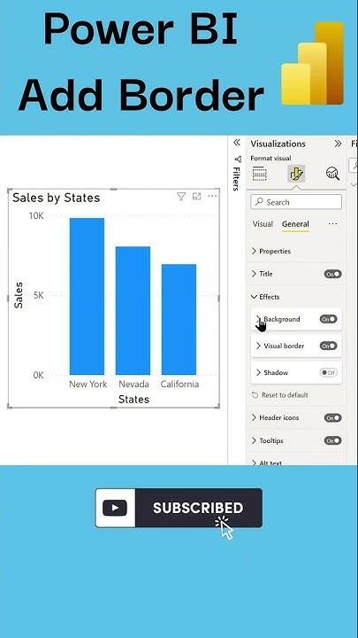 Add a Border Power BI Visual - YouTube