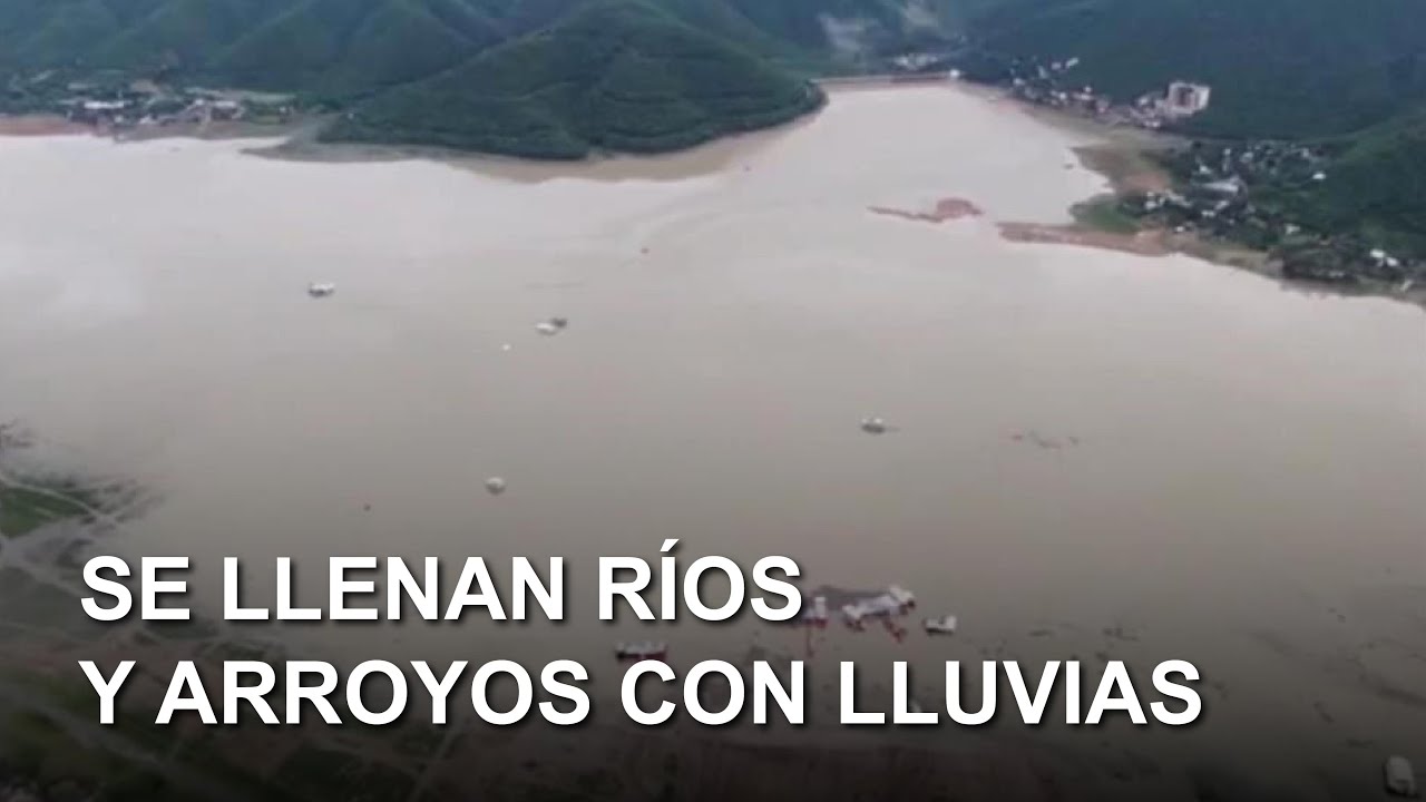 Se llenan ríos y arroyos con lluvias | Monterrey - YouTube