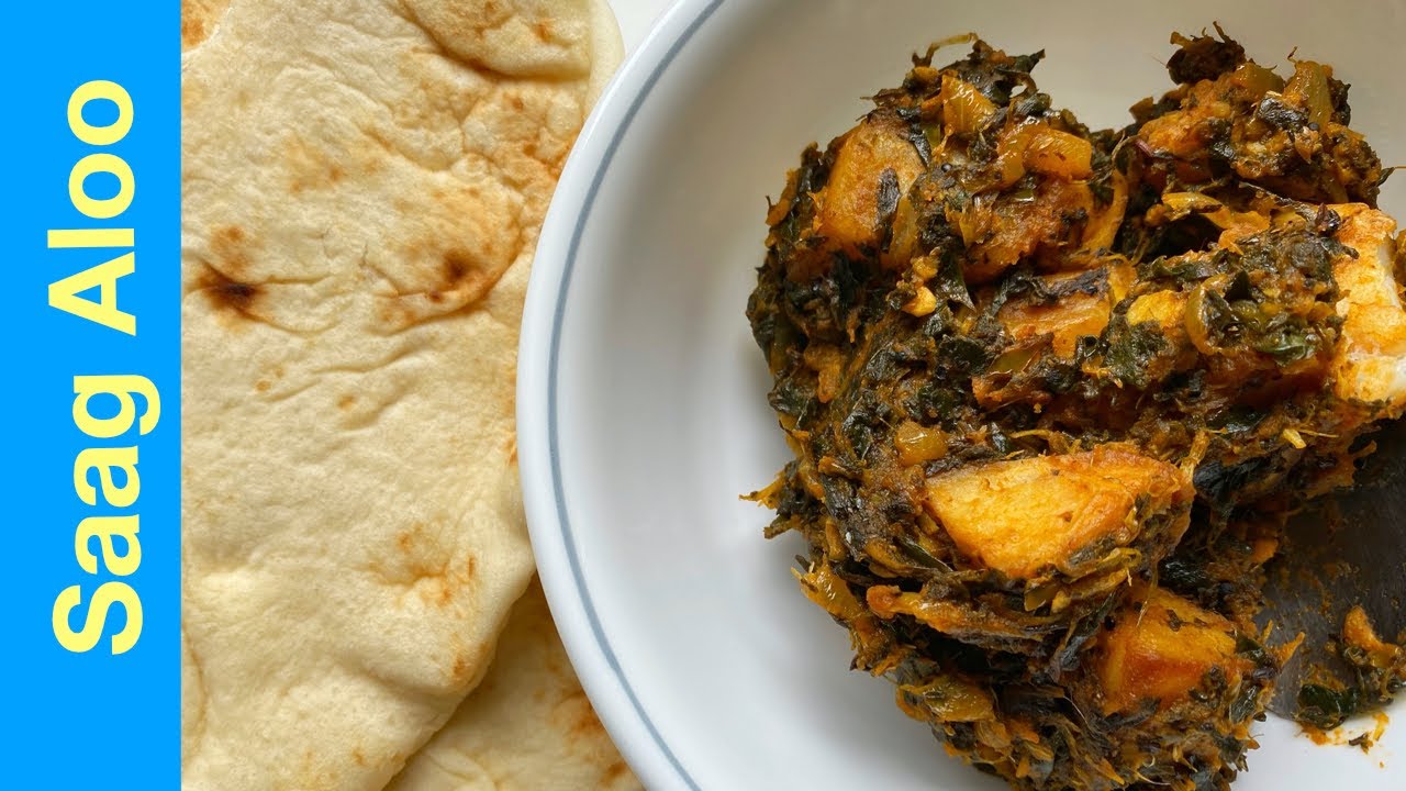 How to make SAAG ALOO | Spinach Potato Curry - YouTube