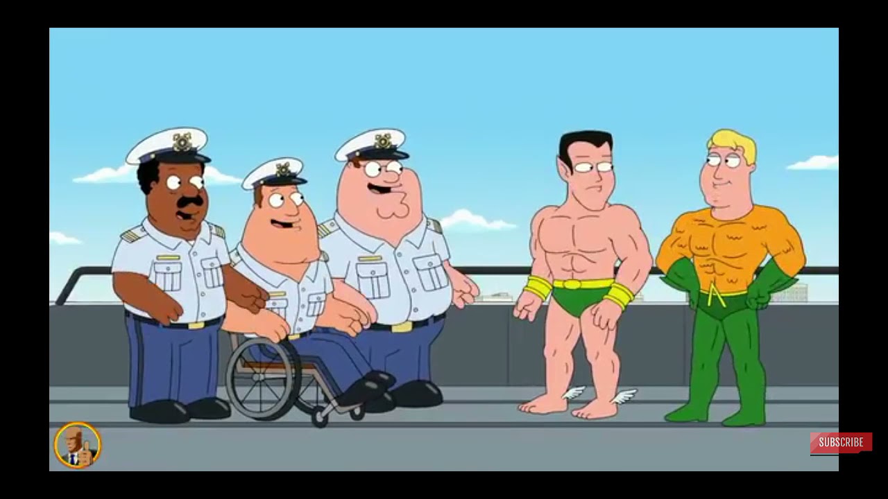 Family Guy Peter Meets Sub-Mariner Namor and Aquaman - YouTube