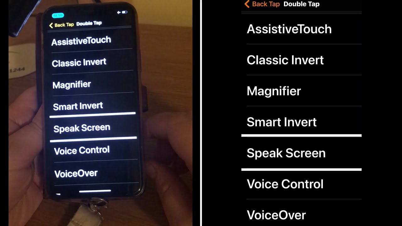 How to use Back Tap for #Apple IOS 14 for Visually Impaired users using ...