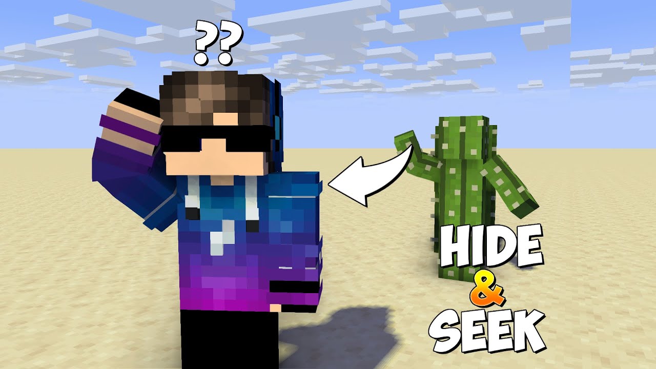 Playing HIDE & SEEK in Minecraft!! - YouTube