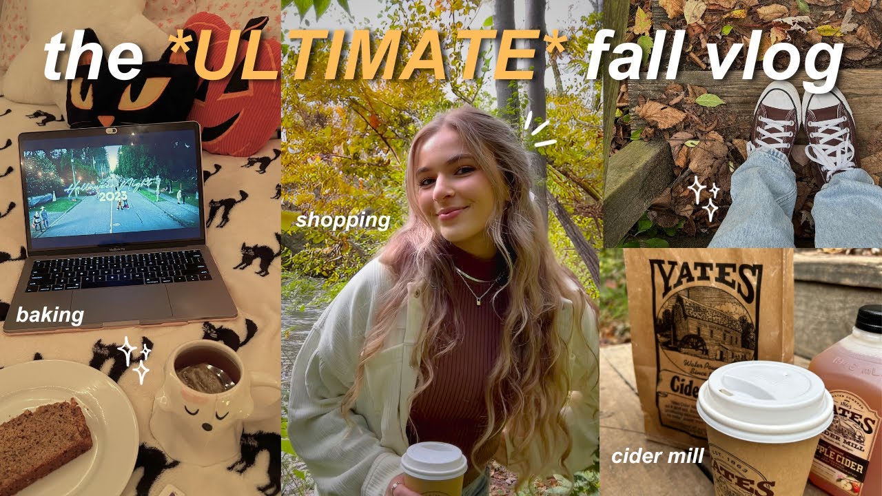 the ULTIMATE fall vlog 🍂 shopping, baking, & cozy movie night - YouTube