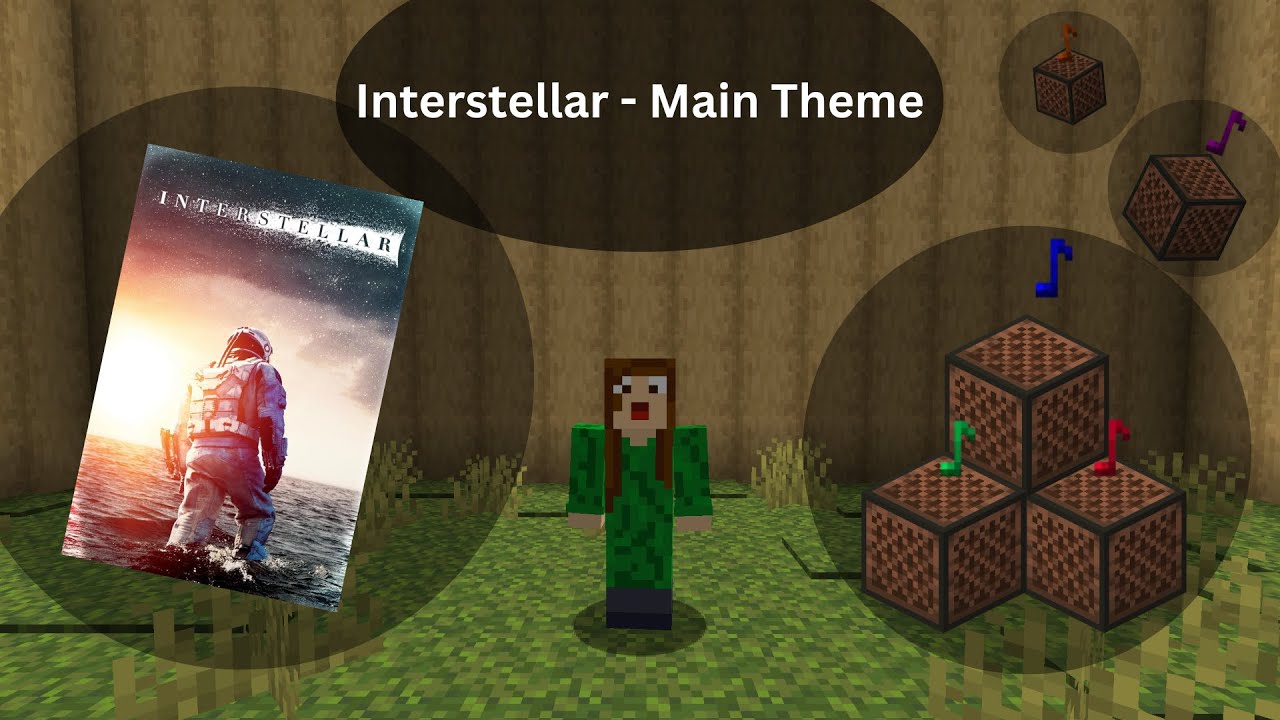 Interstellar - Main Theme | Minecraft note block music - YouTube