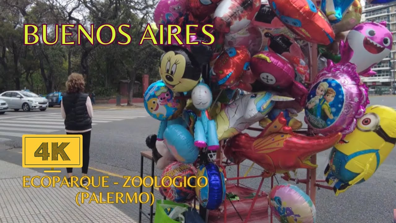 🇦🇷🦆Buenos Aires Ecoparque Zoologico de Palermo Plaza Italia 4k Walking ...