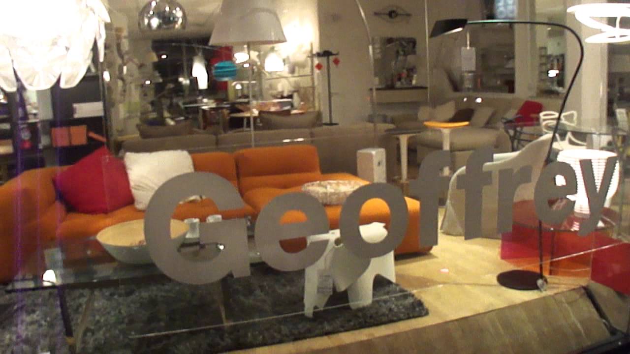 Geoffrey Drayton furniture store seen at night on Hampstead Road ...