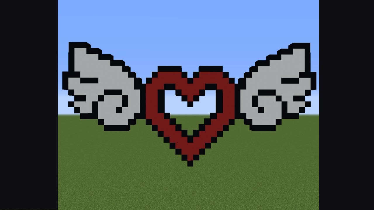 [Minecraft Pixel Art] - Saint Valentin 😍 - YouTube