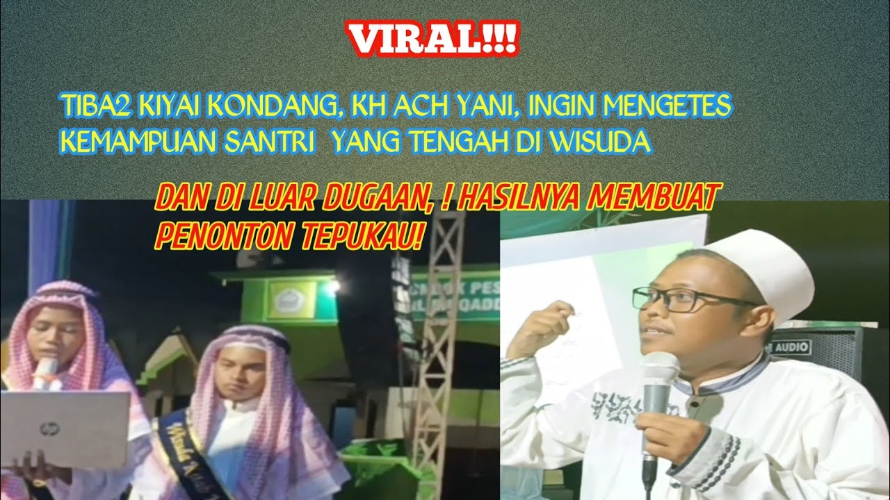 𝚅𝙸𝚁𝙰𝙻 !!! Di Tes Baca Kitab Kuning Oleh kiyai jawabannya membuat takjub ...
